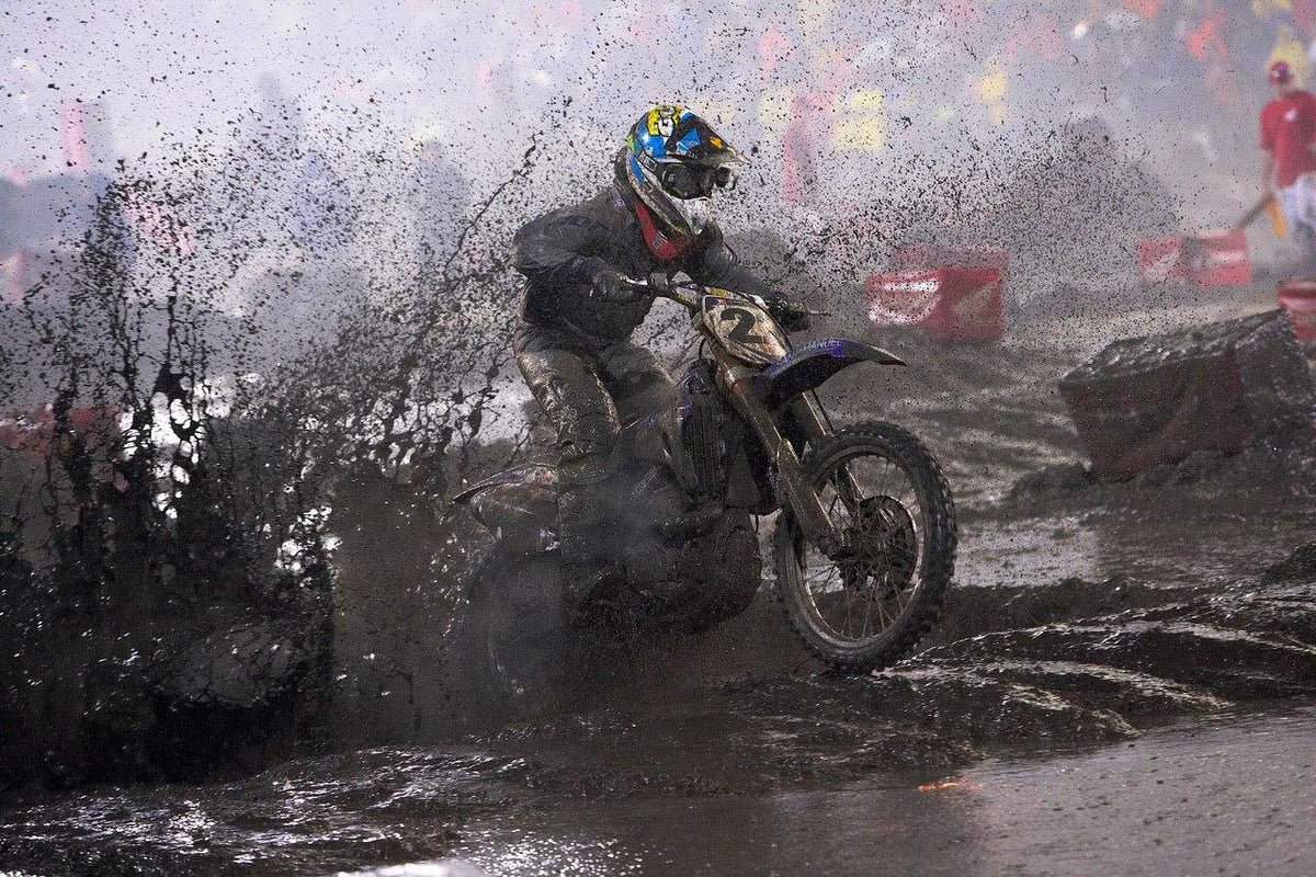 Sad Dirtbike Riding In Rain